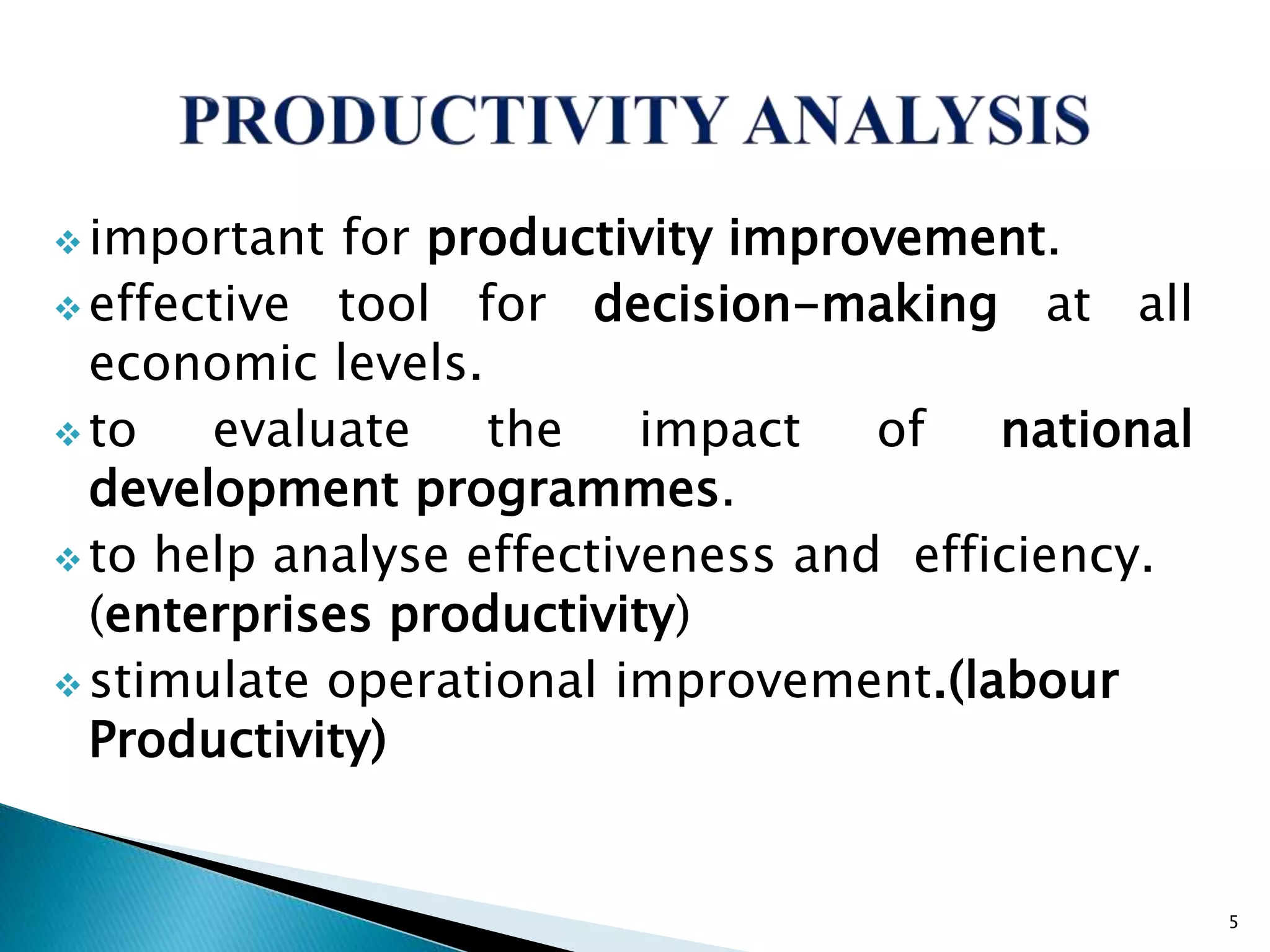 Productivity measurement approaches | PPTX