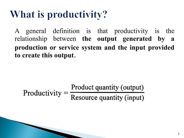 Productivity measurement approaches | PPTX | Business Accounting ...