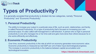 What is the Importance of Productivity in the Workplace? | PPTX