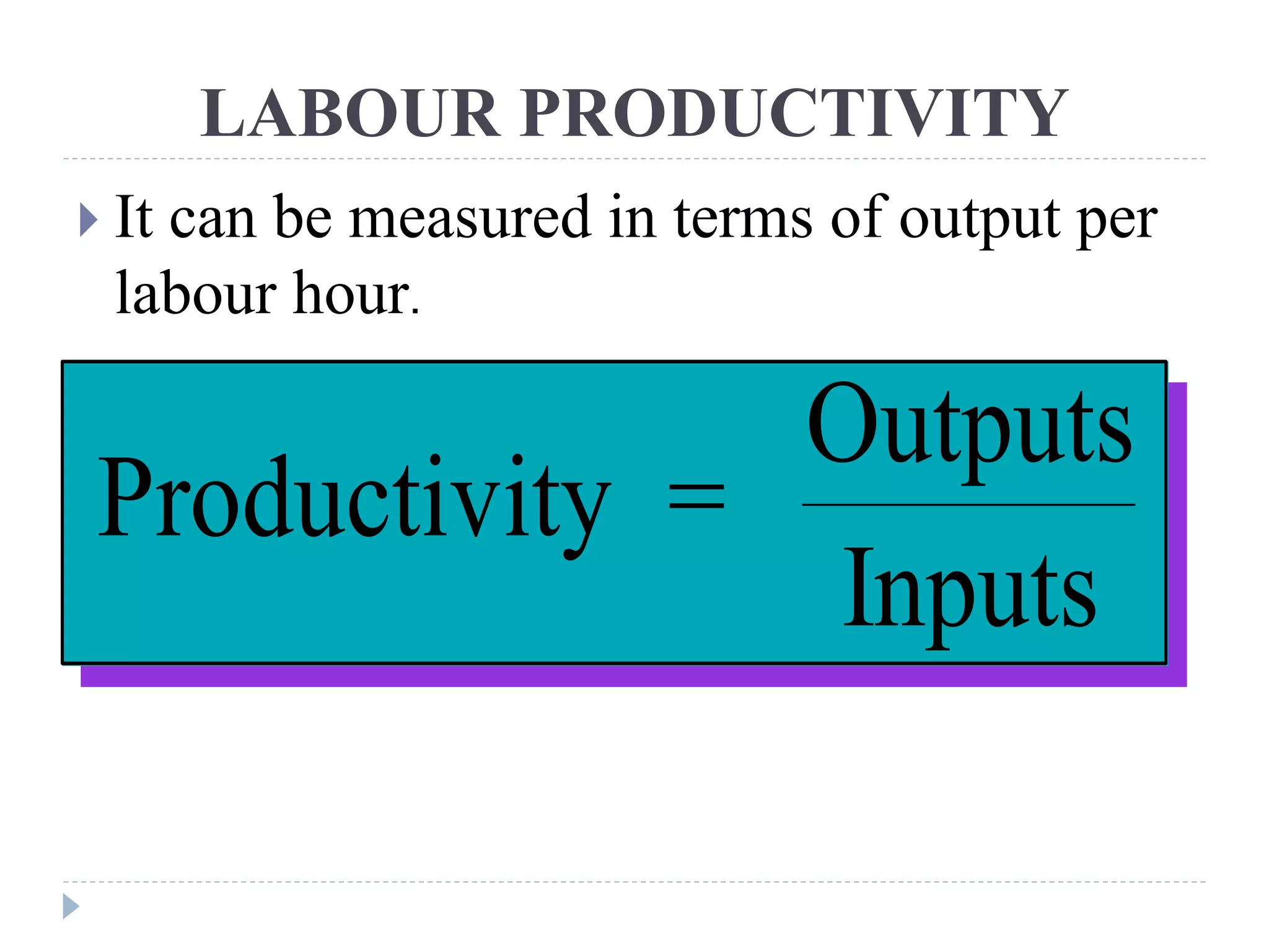 Productivity of human resources | PPTX