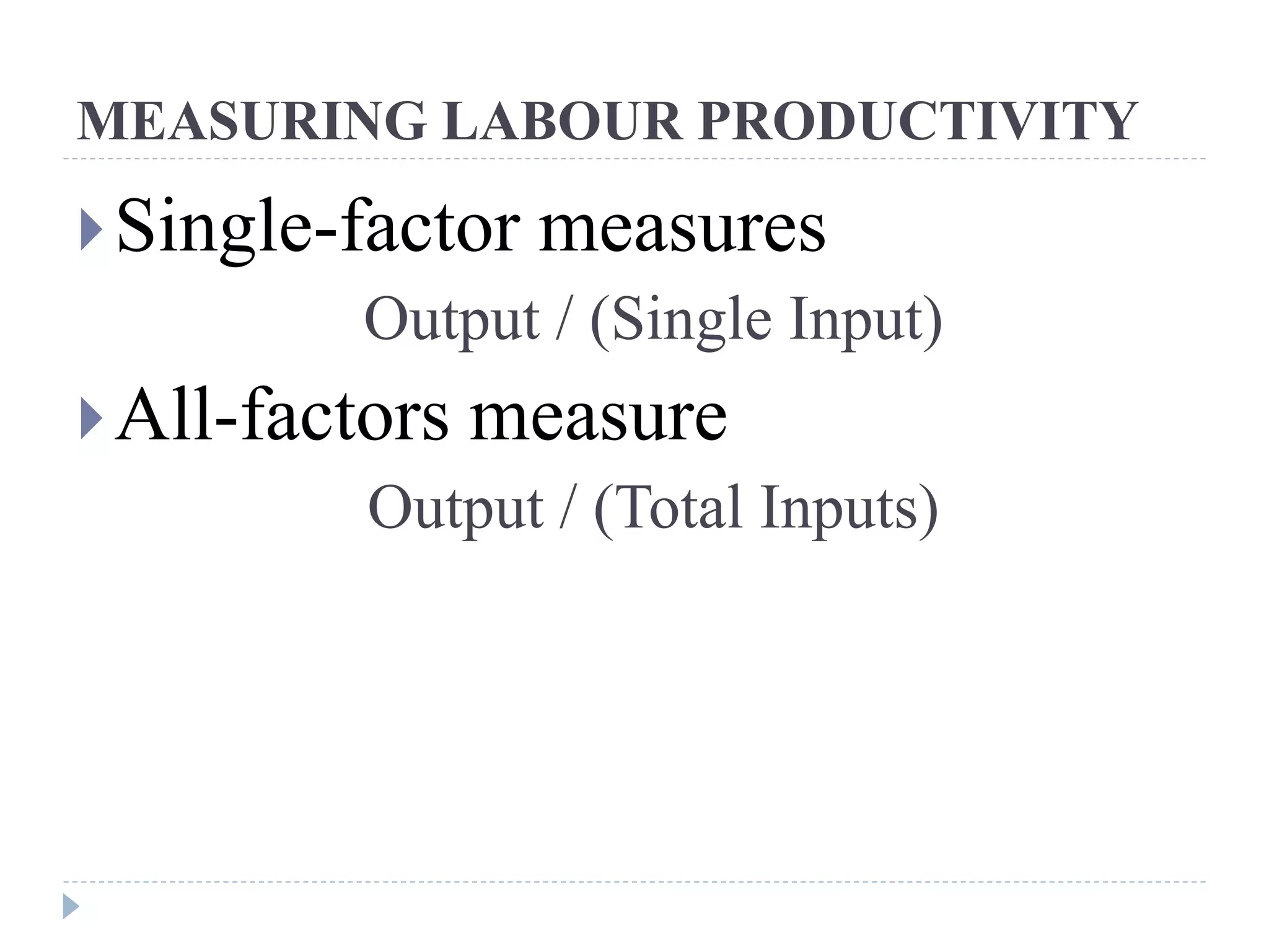 Productivity of human resources | PPTX