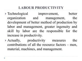 Productivity of human resources | PPTX