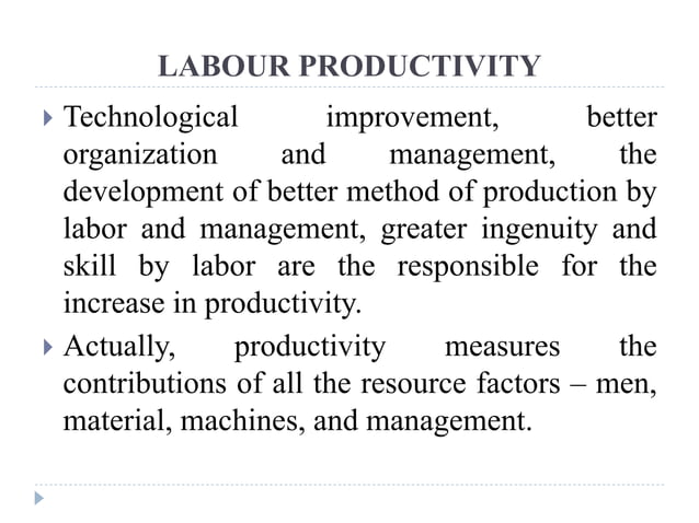Productivity of human resources | PPTX