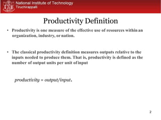 Productivity - Personnel Management | PPT