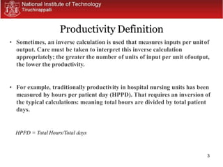 Productivity - Personnel Management | PPT