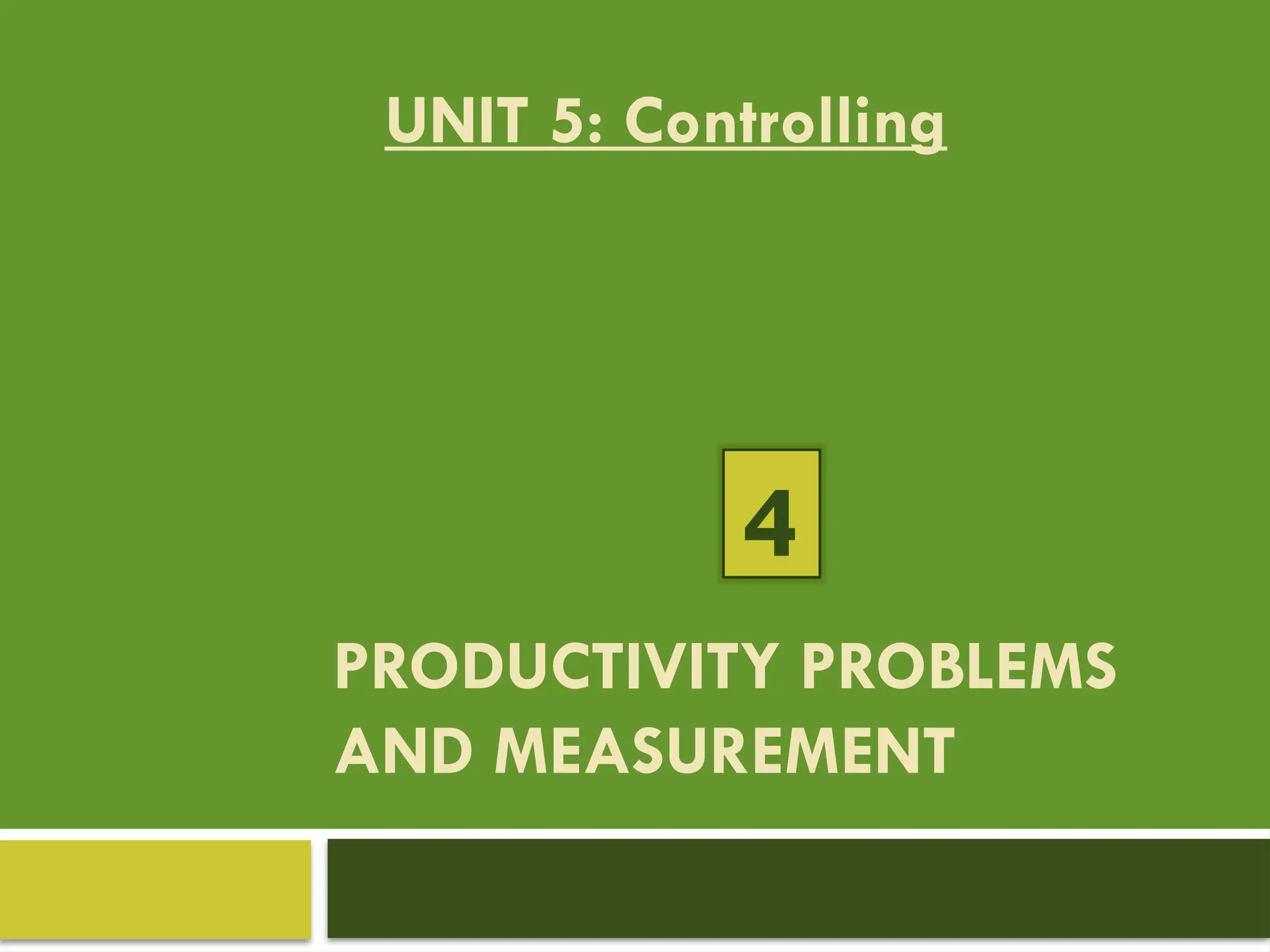 Productivity problems and Measurement.pptx