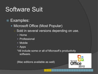 Productivity software presentation | PPTX