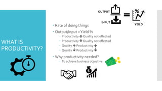 Productivity strategies for production engineer | PPT