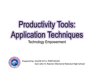 Productivity tools | PPTX