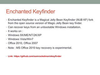 Product key finders | PPT