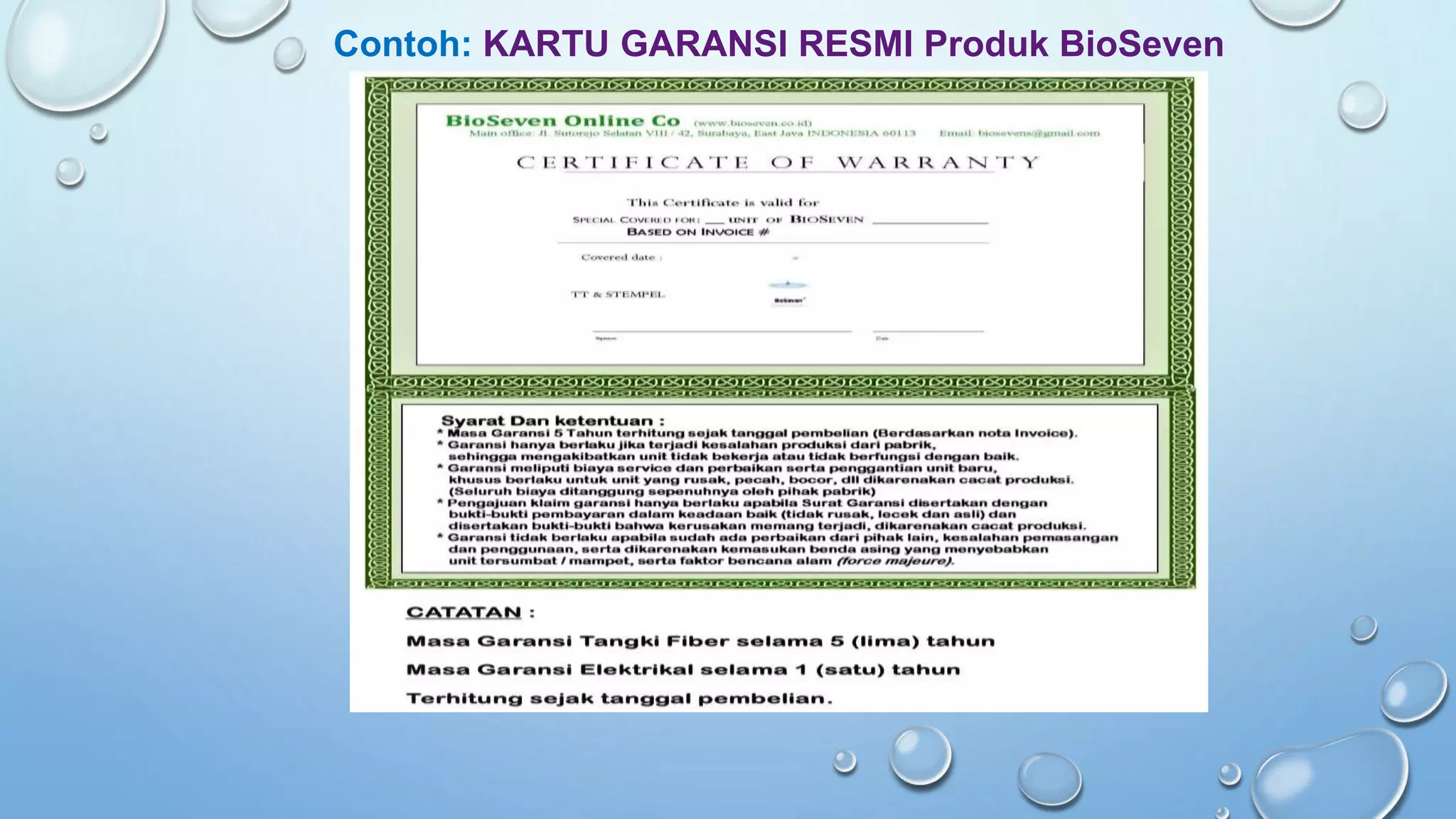 Ipal biotech by BioSeven STP utk limbah klinik, puskesmas, lab, dll | PPT