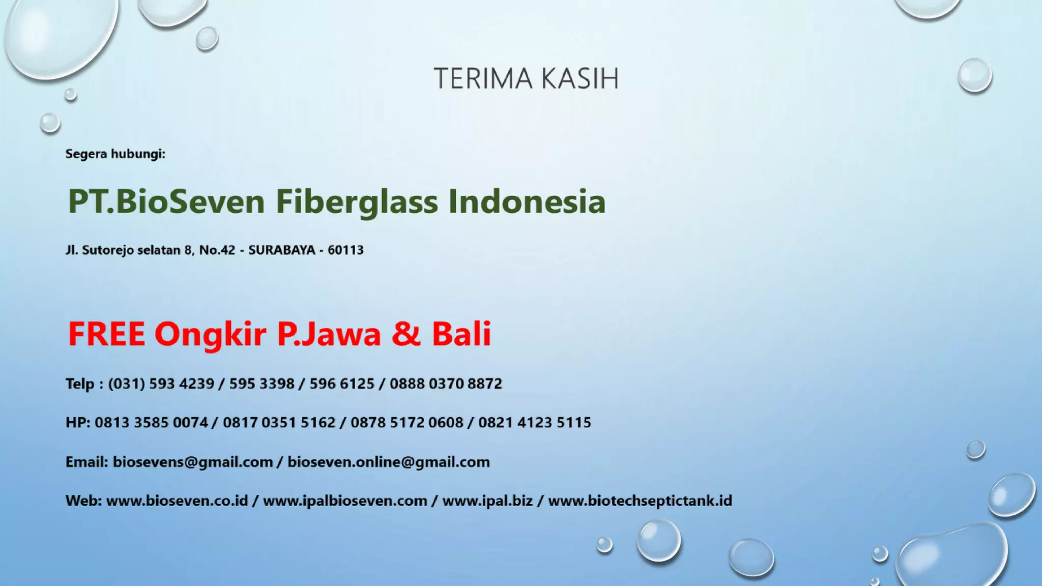 Ipal biotech by BioSeven STP utk limbah klinik, puskesmas, lab, dll | PPT