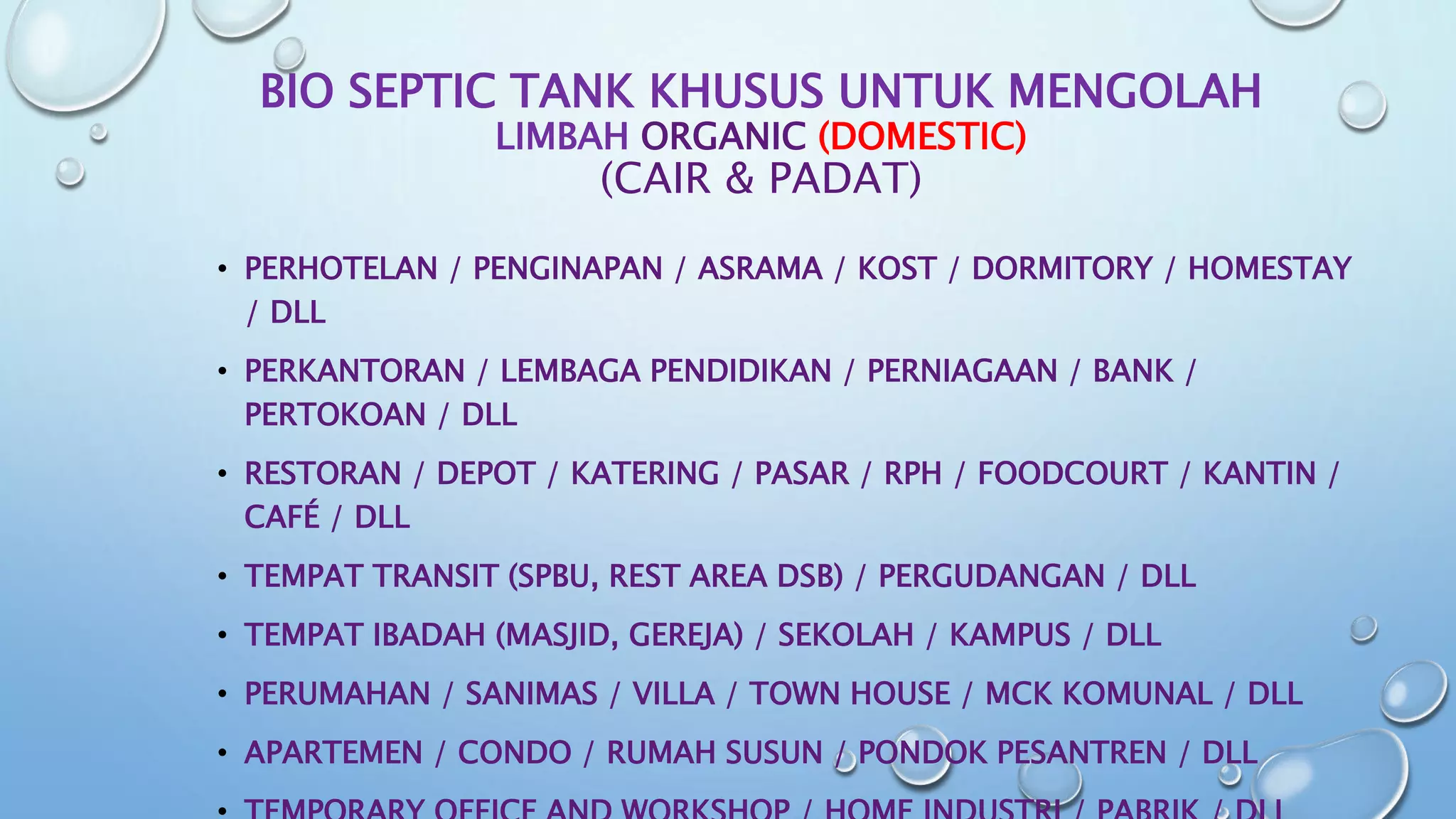 Ipal biotech by BioSeven STP utk limbah klinik, puskesmas, lab, dll | PPT