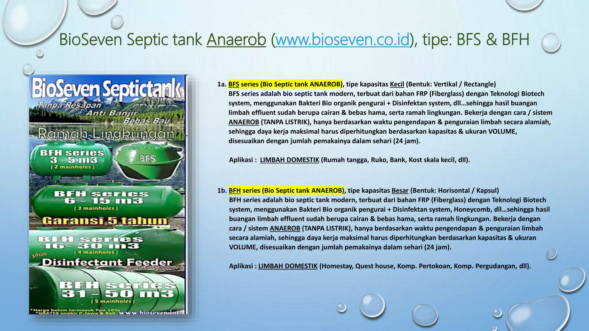 Ipal biotech by BioSeven STP utk limbah klinik, puskesmas, lab, dll | PPT