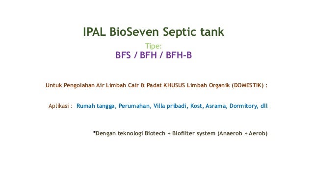 Ipal Klinik by IPAL BioSeven STP, WWTP, Septic tank (0821 4123 5115 ...