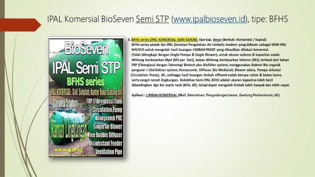 Ipal Klinik by IPAL BioSeven STP, WWTP, Septic tank (0821 4123 5115 ...