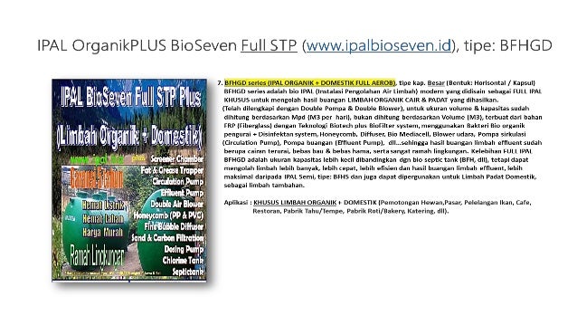 Ipal biotech, ipal komunal, ipal industrial by BioSeven STP (0821 4123 ...
