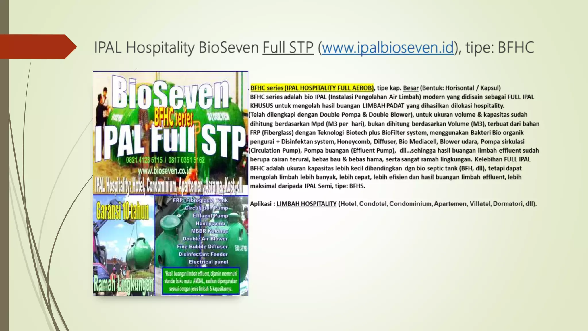 PROMO MURAH! IPAL BioSeven STP WWTP - Garansi 10thn - Sertifikat ISO | PPT