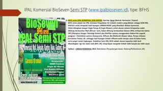 PROMO MURAH! IPAL BioSeven STP WWTP - Garansi 10thn - Sertifikat ISO | PPT