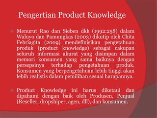 Product knowledge jkln | PPTX