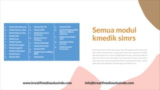 Product knowledge kmedik simrs | PPT