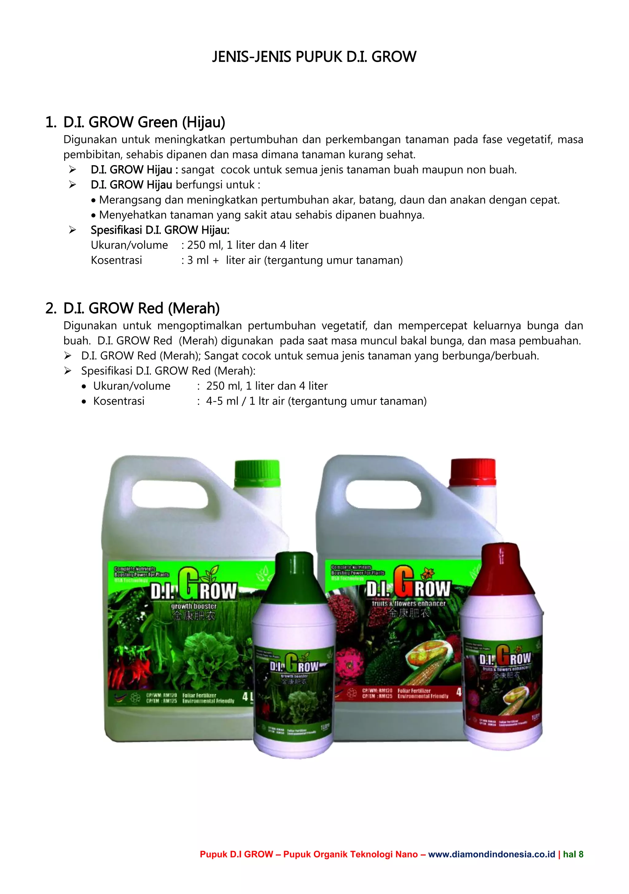 Product knowledge pupuk di grow | PDF