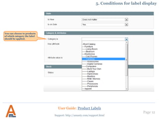 Product Label: Magento Extension by Amasty. User Guide. | PPT