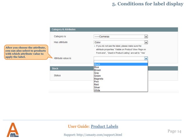 Product Label: Magento Extension by Amasty. User Guide. | PPT