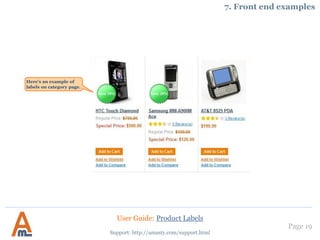 Product Label: Magento Extension by Amasty. User Guide. | PPT