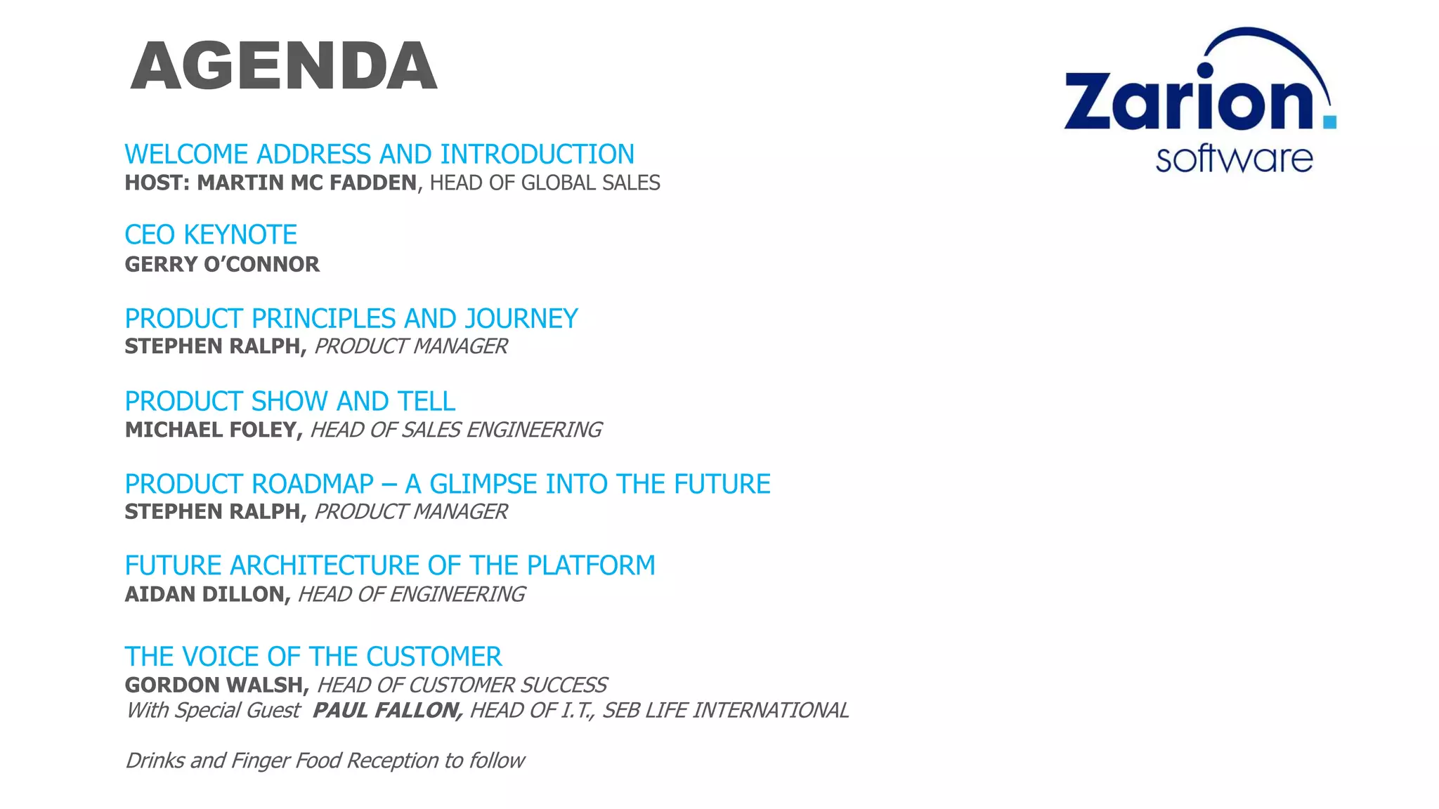 Zarion Software OXYGEN PRODUCT LAUNCH | PPTX