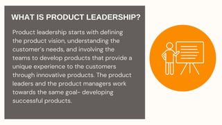 Product Leadership in startups. | PDF