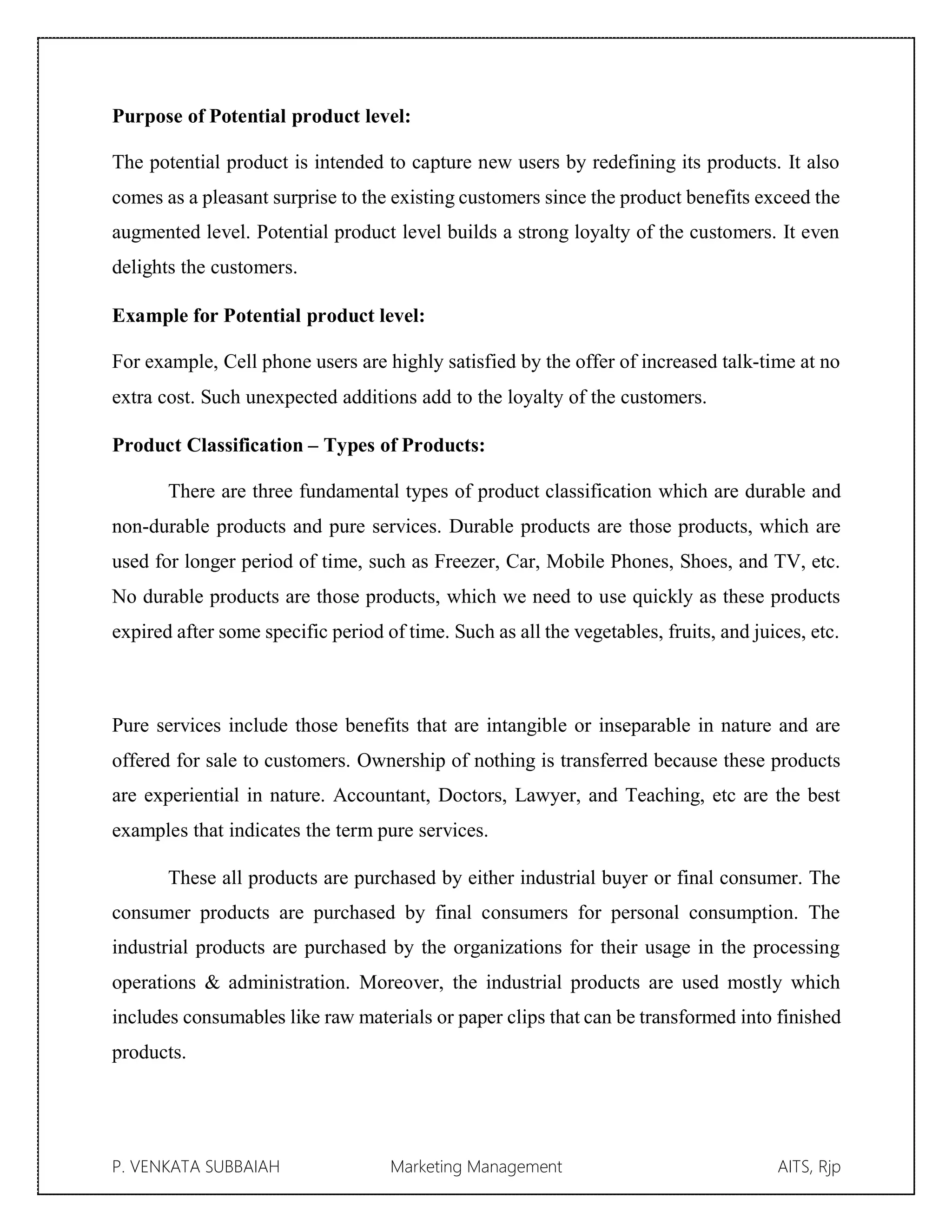 Product levels classification product mix & pricing stratagies | PDF