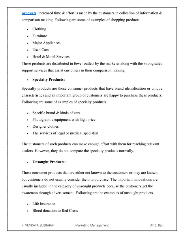 Product levels classification product mix & pricing stratagies | PDF ...