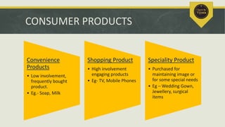 Product levls and classification | PPTX