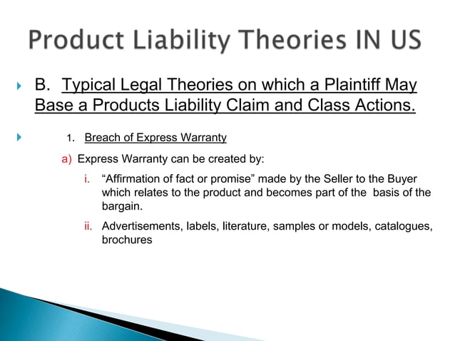 Product Liability | PPTX | Business | Business and Finance
