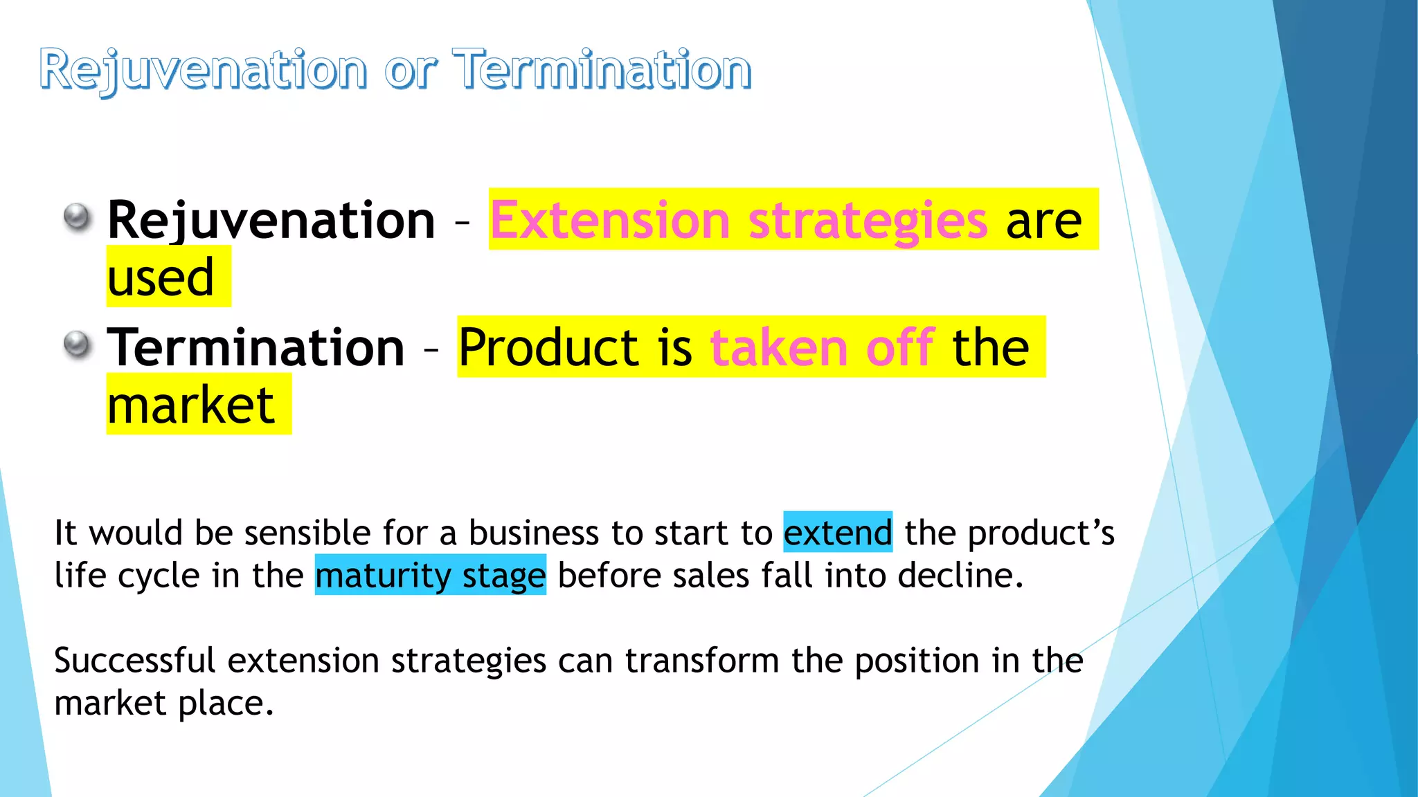 Product Life Cycle (Stages and Extension Strategies) | PPTX