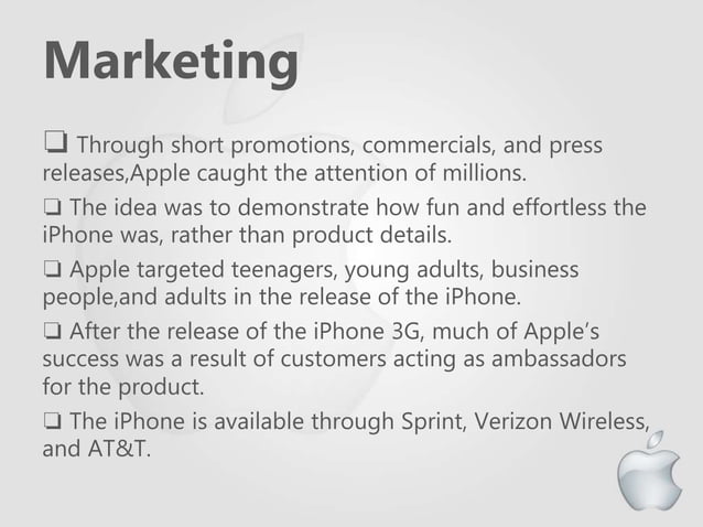 Product life cycle iphone | PPTX | Smartphones | Consumer Electronics