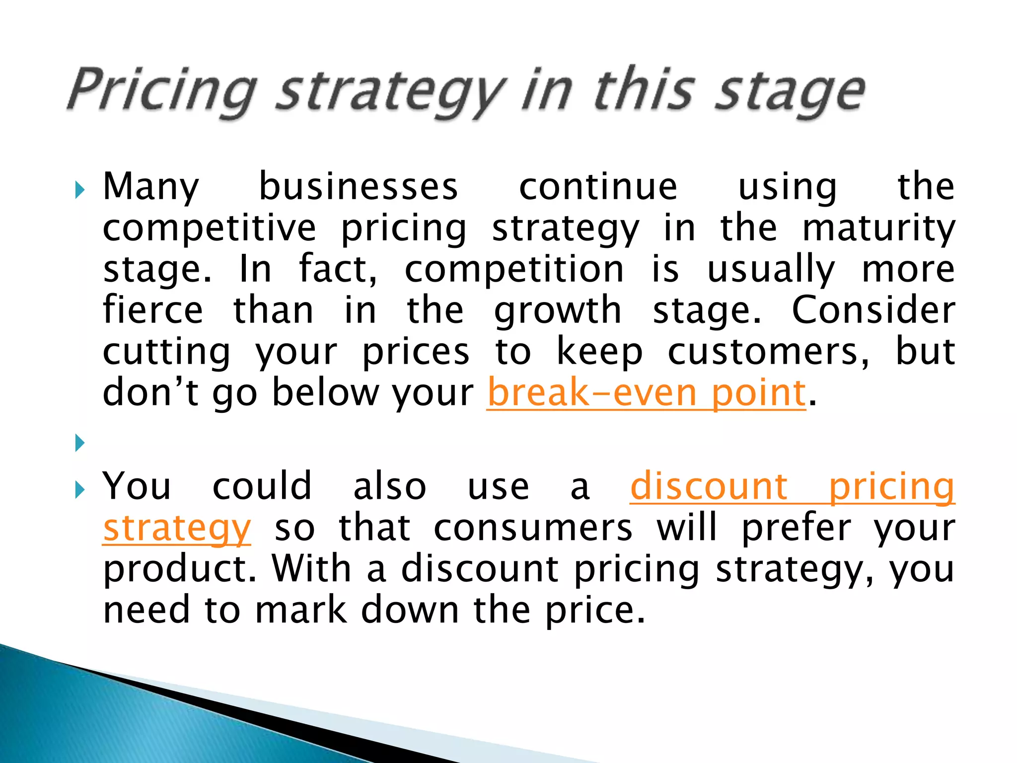 Product life cycle and its price strategies | PPT