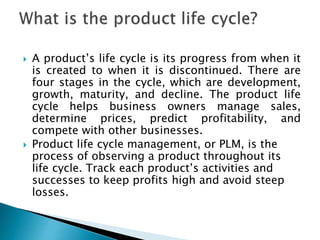 Product life cycle and its price strategies | PPTX