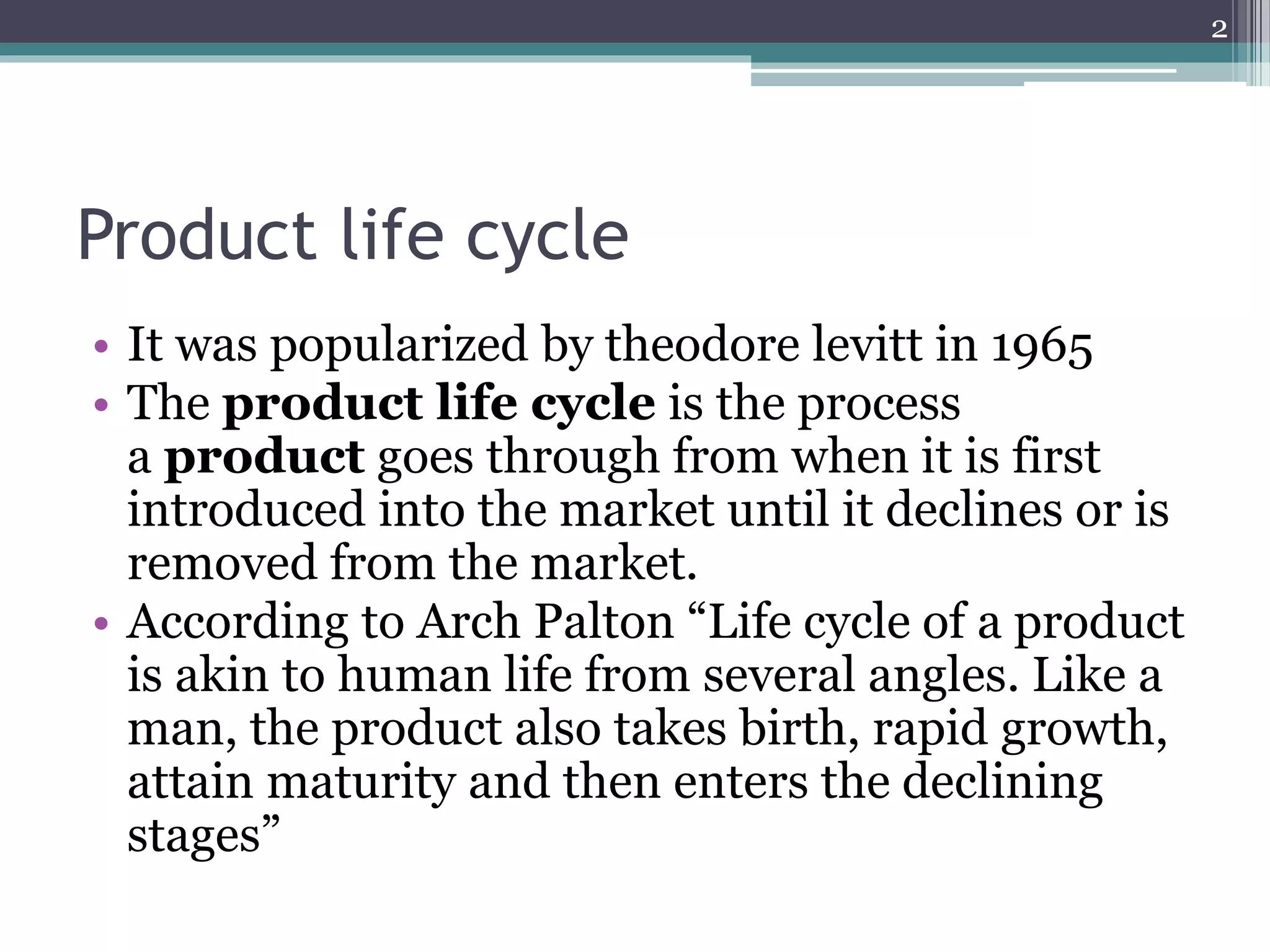 Product life cycle and strategic marketing decisions | PPTX