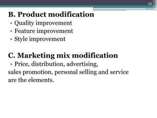Product life cycle and strategic marketing decisions | PPT