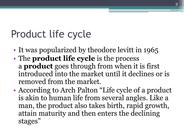 Product life cycle and strategic marketing decisions | PPT
