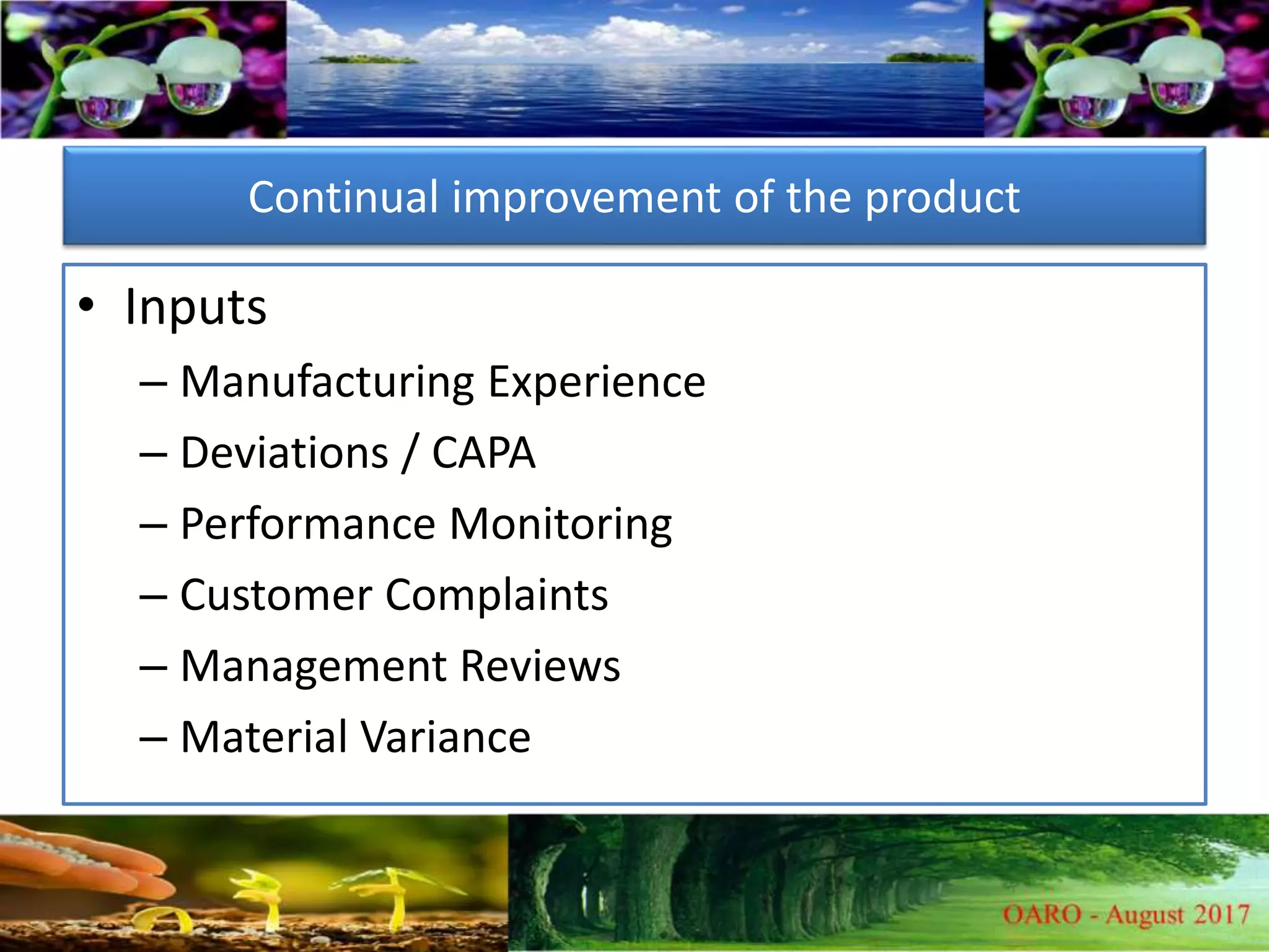 ICH Guideline (Q8,Q9&Q10) &Product Life Cycle | PPTX