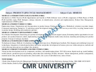 Product life cycle management | PDF