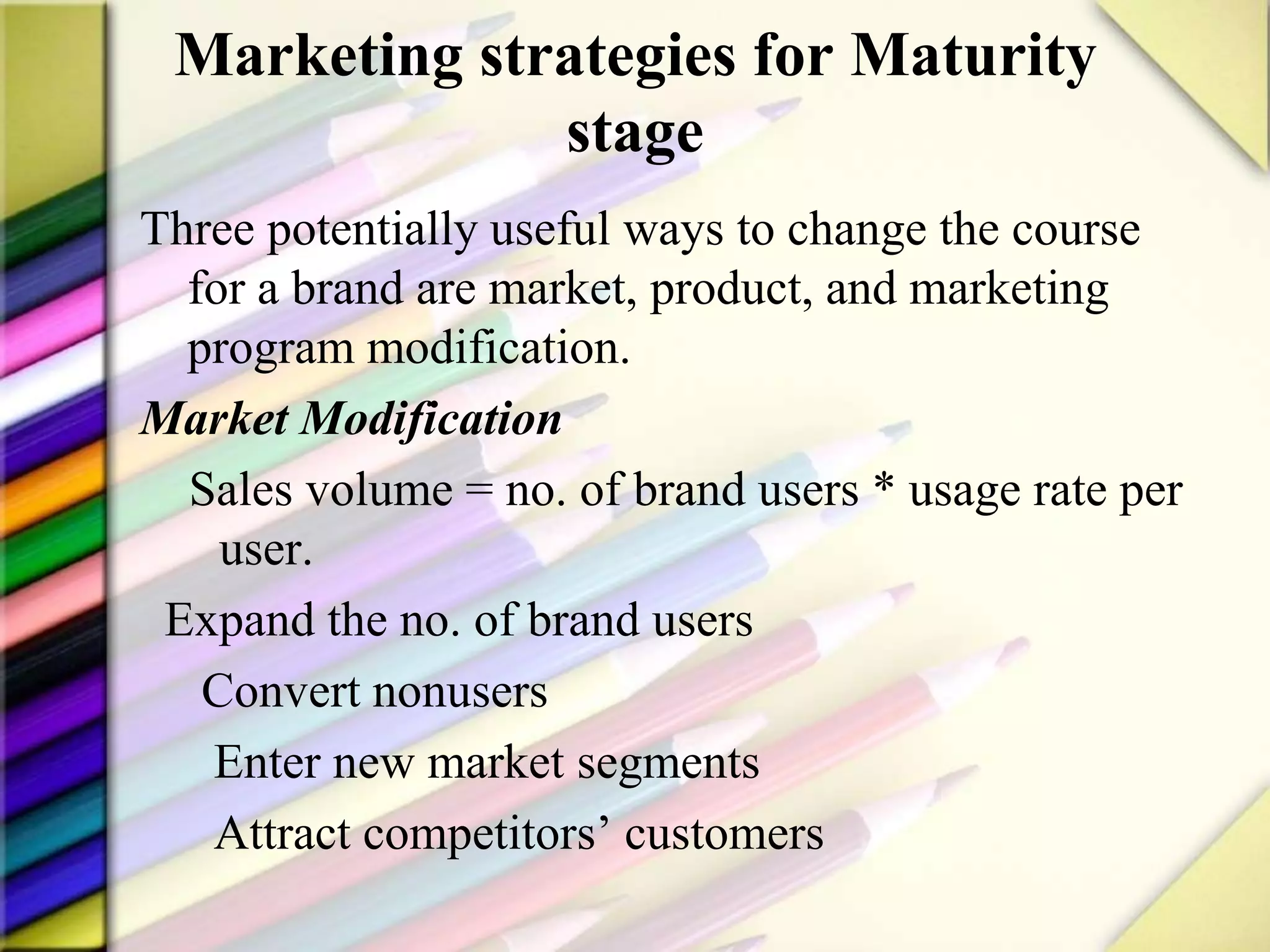 Product life cycle & marketing strategies | PPTX