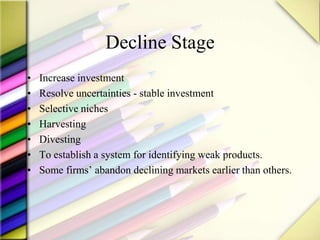 Product life cycle & marketing strategies | PPTX