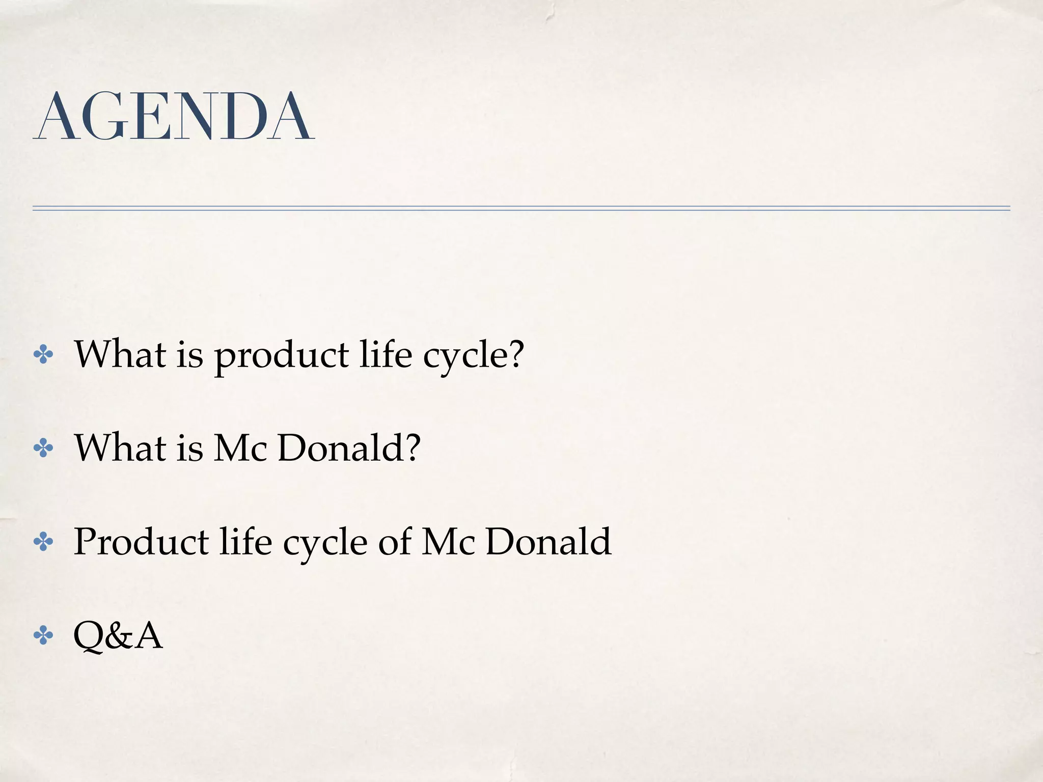 Product life cycle_mc_donald | PDF