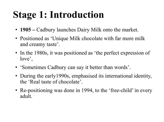 Product life cycle of dairy milk 03.04.2014 | Desserts and Baking ...