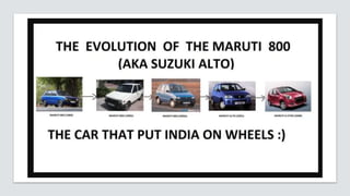 Product life cycle of maruti 800 | PPTX