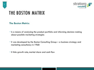 PRODUCT LIFE CYCLES AND THE BOSTON (BCG) MATRIX by Workforce Stratorg ...